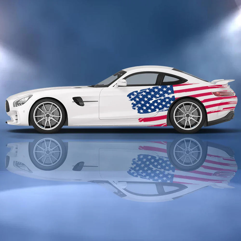 American Flag Vinyl Car Side Sticker – Torpedo Deals